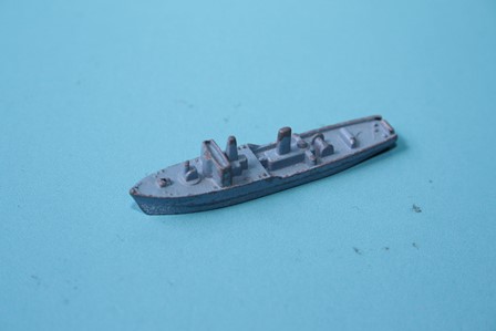HMS Repton Ton Class Minesweeper,blue, playworn M 799 Triang Minic ...