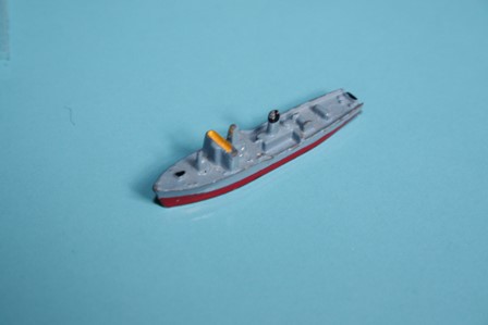 HMS Repton Ton Class Minesweeper,blue, hull painted red, M 799 Triang ...