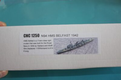 HMS Belfast Cruiser C35 1942 in1250 scale - CN Collectables