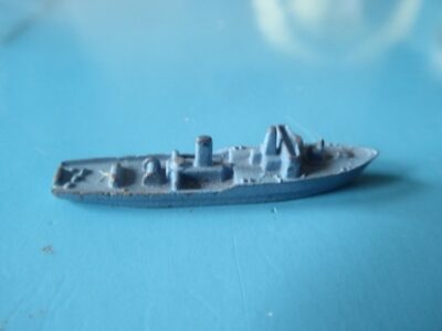 HMS Sefton Ton Class Minesweeper, blue playworn M 804 Triang Minic ...