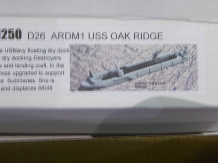 USS Oak Ridge Submarine Dock ARDM1 in 1250 scale - CN Collectables