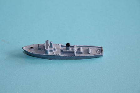 HMS Ashton Ton Class Minesweeper, blue, playworn condition, Triang ...