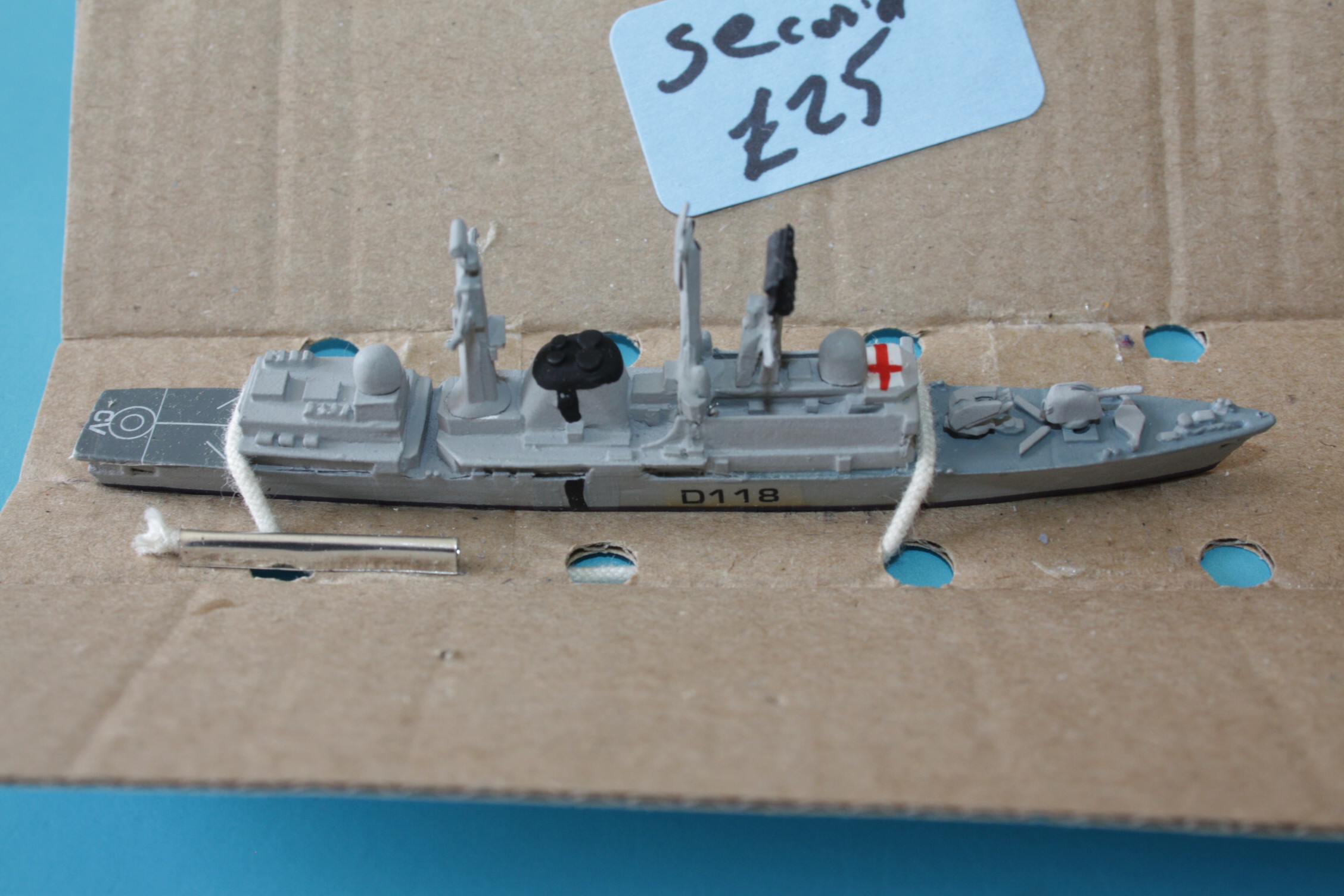 Slight second of HMS Coventry D118, Type 42 Batch One Guided Missile ...