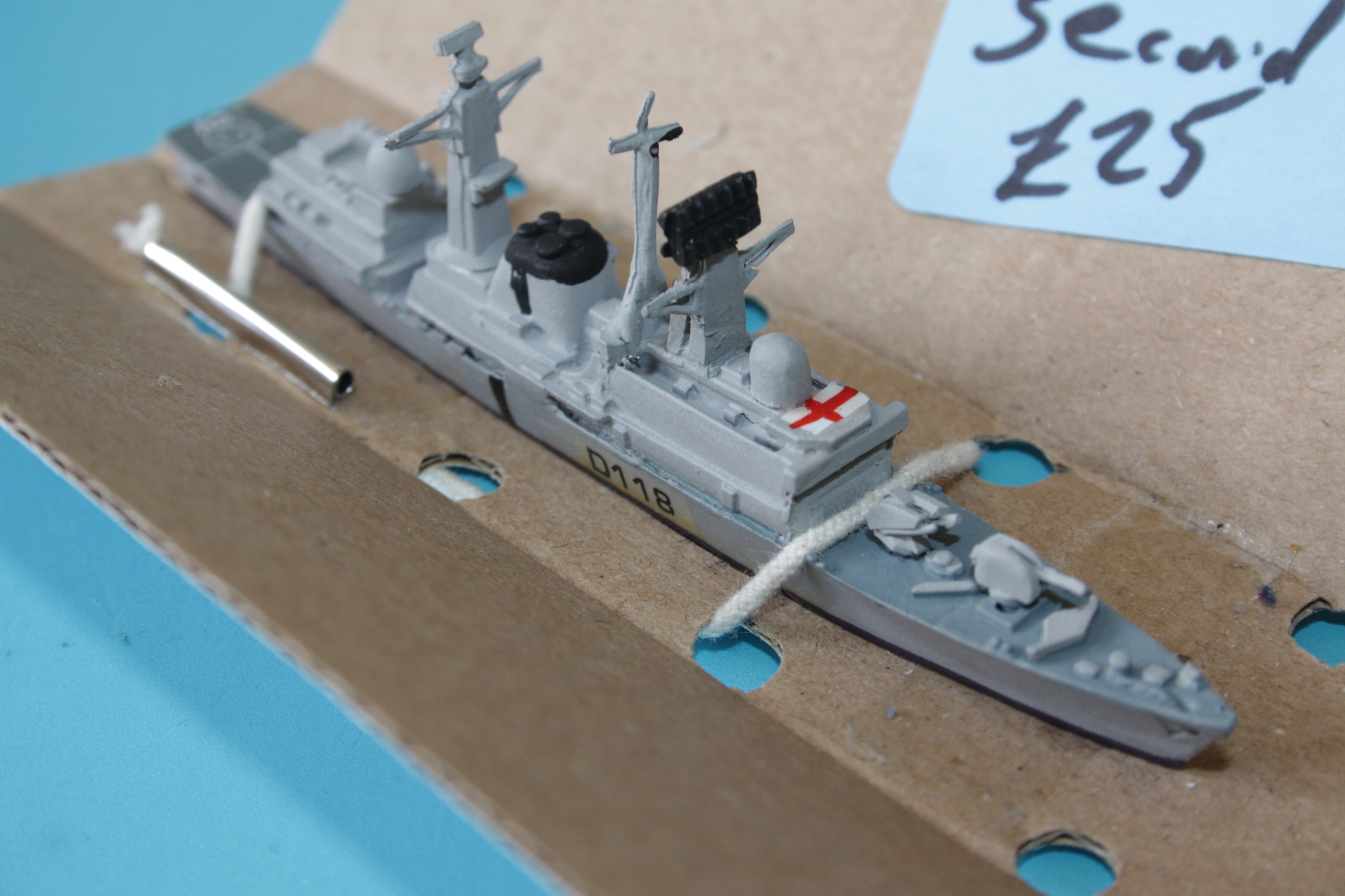 Slight second of HMS Coventry D118, Type 42 Batch One Guided Missile ...