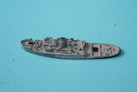 HMS Turmoil RN tug, grey, playworn condition M 810 Triang Minic Ships ...