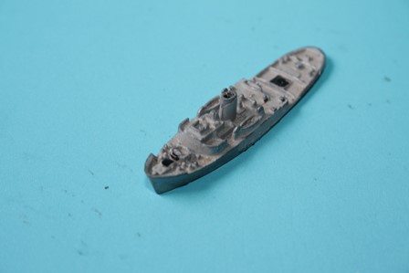 HMS Turmoil RN tug, grey, playworn condition M 810 Triang Minic Ships ...