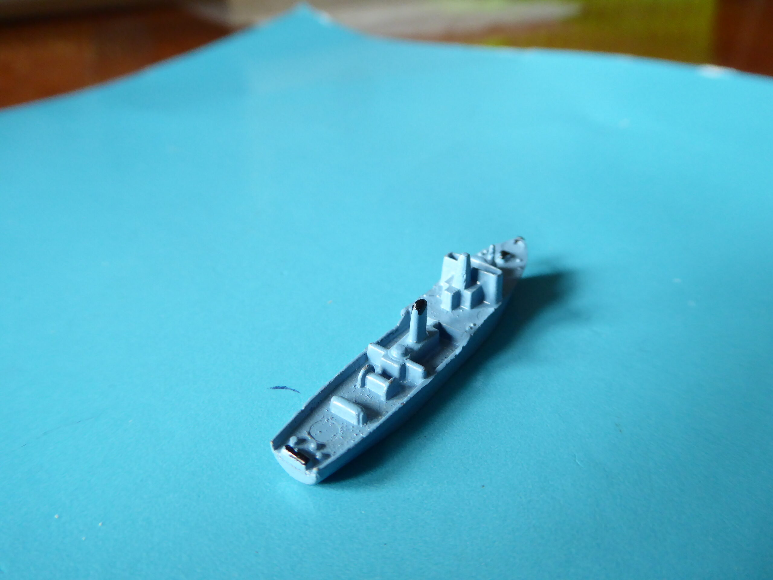 HMS Dufton Ton Class Minesweeper, Triang Minic Ships 1st series blue ...