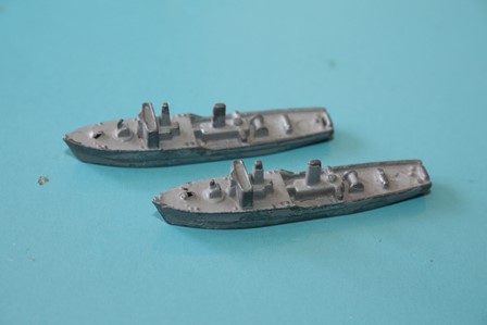 HMS Ashton and HMS Calton minesweepers. Triang Minic Ships 1st series ...